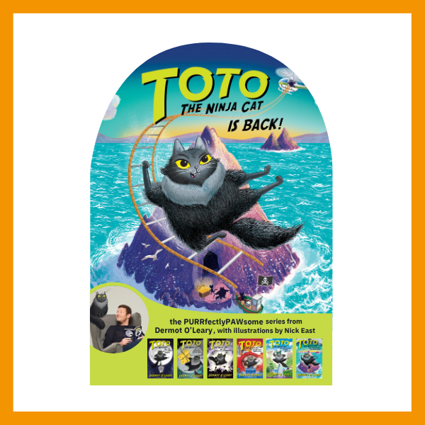 Toto the Ninja Cat and the Pirate Treasure Hunt A3 Standee | Hachette UK